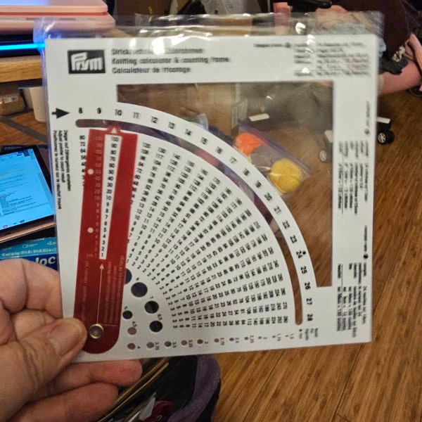 Knitting Gauge Ruler - Knitting Stitch Calculator, Swatch Ruler, Stitch ...