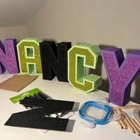 3D Alphabet Letters Template A-Z 0-9 3d Letter SVG for Cricut - Etsy Canada