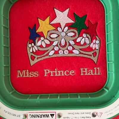 OES Crown Eastern Star Crown 4x4, 5x6, 7x8, 8x10, and 10x12 Embroidery ...