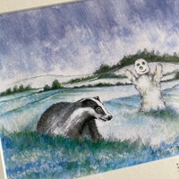 Original Hand Crafted Rabbit Wood Engraving (pyrography) Illustration ...