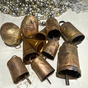 Clever Mix of Beautiful Old World Tin Bells/11 Bells - Etsy