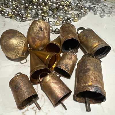 Clever Mix of Beautiful Old World Tin Bells/11 Bells - Etsy