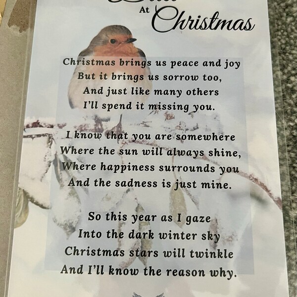 For A Special Dad at Christmas | Grave Card | Memorial Card | Christmas ...