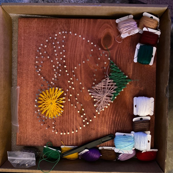 Sunflower DIY String Art Kit - Etsy