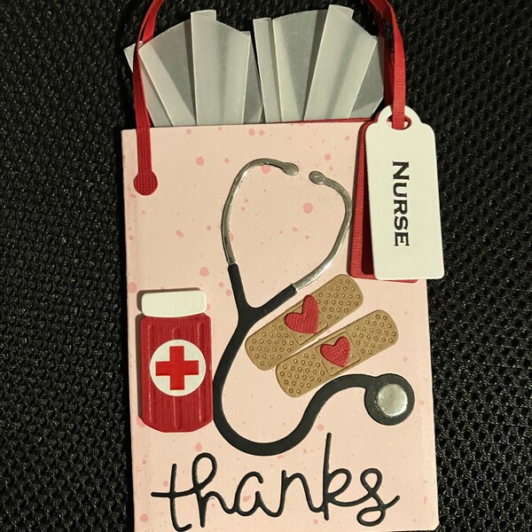 Handmade Nurse Gift Card Holder: Mini Gift Bag Keepsake - Etsy