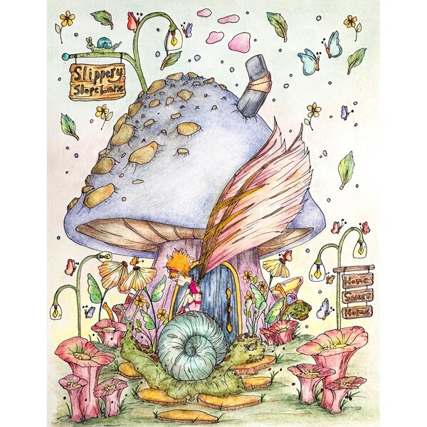 The Damsel in Distress Coloring Page - Instant Printable Download - Etsy