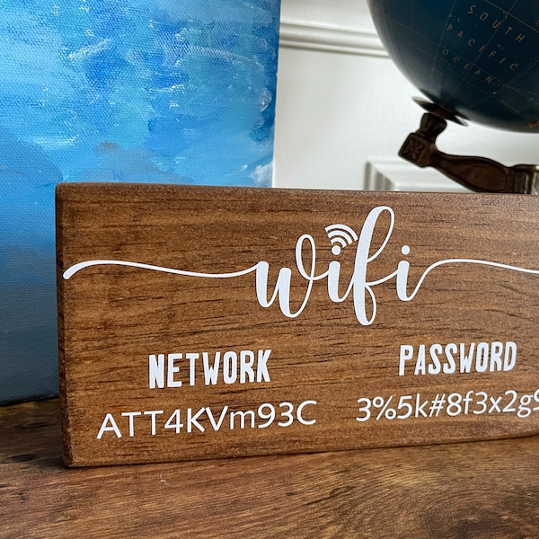 Wifi Password Sign - Wifi Sign - Wifi - Wifi Password - Home Decor ...