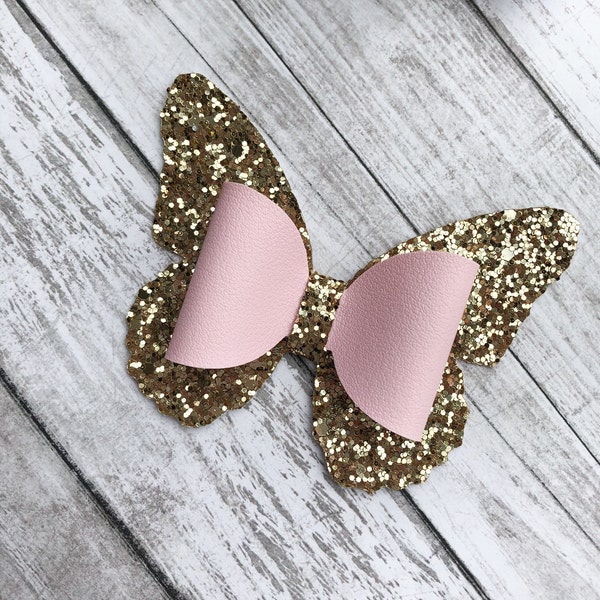 Digital SVG, DXF, PDF Butterfly Bow Template, Butterfly Bow, Girly Bow ...