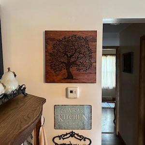 Tree of Life Wooden Sign, Tree Wall Hanging, Laser Engraved Wooden Sign ...