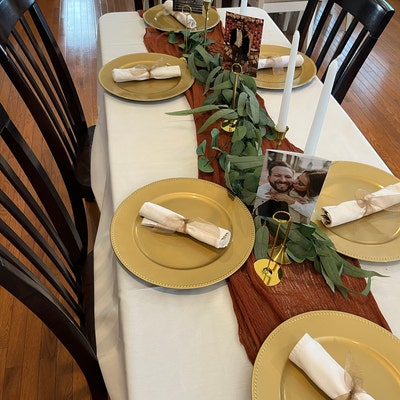 Terracotta Boho Wedding Cheesecloth Table Runner Wedding Arch Tape ...
