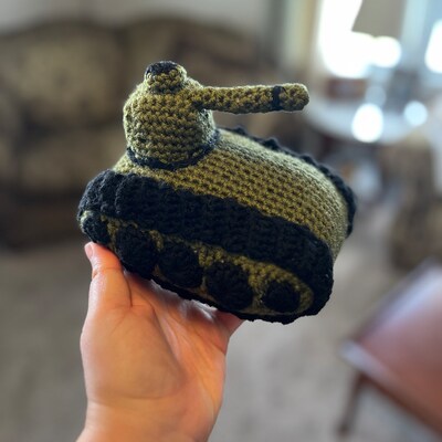 Crochet Pattern: Tank Soft Toy, Tank Stuffed Toy, DIY Tank Toy, Green ...