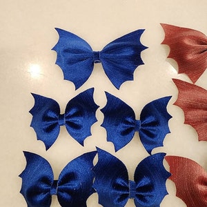 Classic Bat Pinch Hair Bow SVG Halloween Bow Template Bat Wings Bow SVG ...