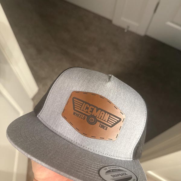 YP Classics 6006 Five-panel Classic Trucker Cap With Custom Leatherette ...
