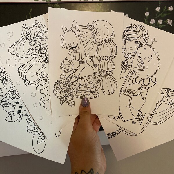 Kayla’s Mermaid Coloring Book, Mermaid Aesthetics, Adult Coloring Book ...