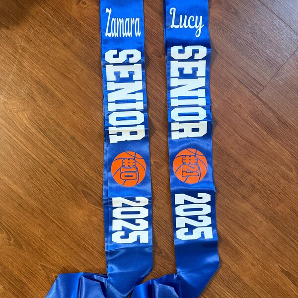 Senior Sash With Name and School Letters - Etsy