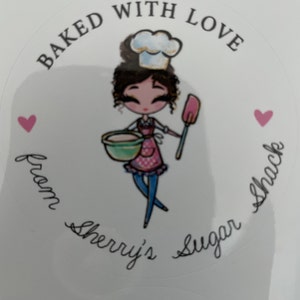 Personalized Stickers, Business Bakery Stickers, Bakery Business ...