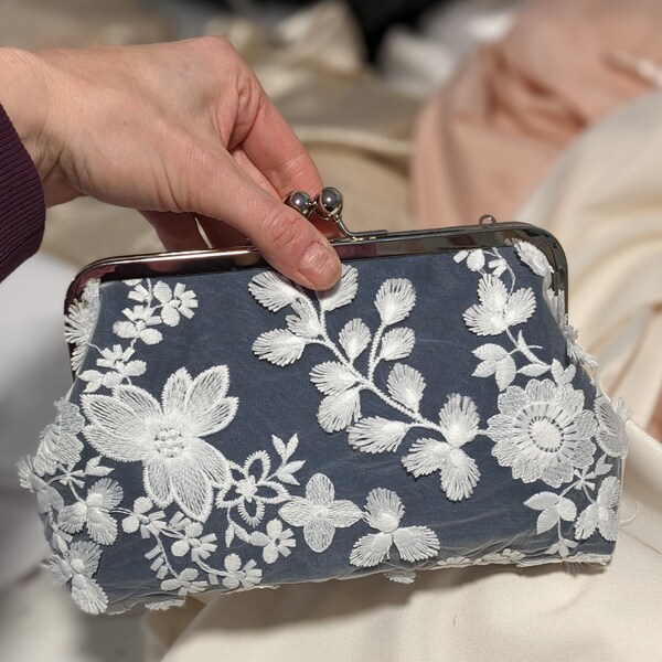 Heirloom Purse Made From YOUR FABRIC custom Bridal Clutch Mother of the ...
