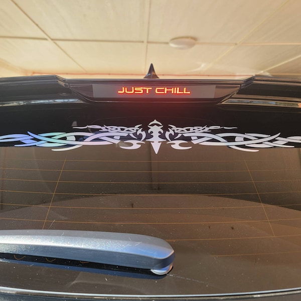 Vinyl Brake Light Decal - Matte Black - Etsy