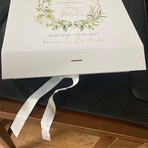 In Memory of Green Floral Memorial Personalised Memory Remembrance ...