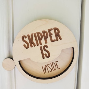 The Cat is Inside or Outside Reminder Sign Cat In/out Wooden Door ...