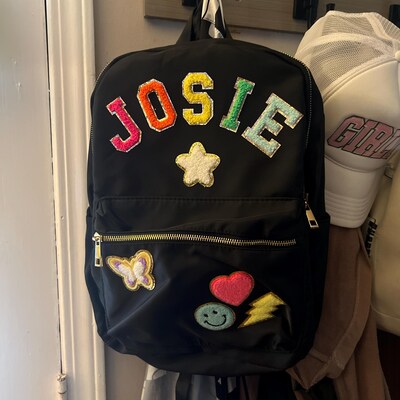 NEW Nylon Backpack Personalized Backpack Customizable Backpack Letter ...