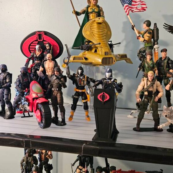 GI Joe 3d Printed Throne & Podium for Cobra Commander Destro for 6 Inch ...