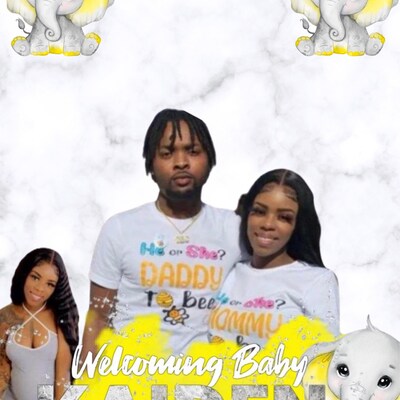 Yellow Elephant Baby Watercolor, Very Cute Little Peanut, Gender ...