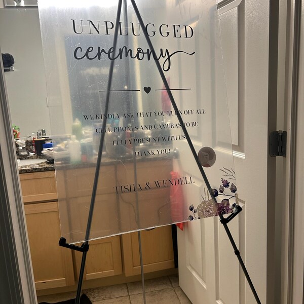 Welcome to Our Wedding Acrylic Sign, Wedding Welcome Sign, Welcome ...