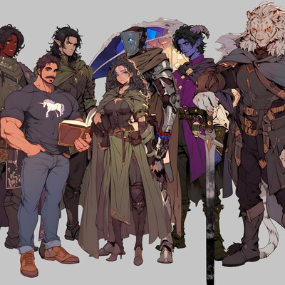 Custom Dnd Portrait Anime Styled Dnd Characters for Tabletop Gaming AI ...