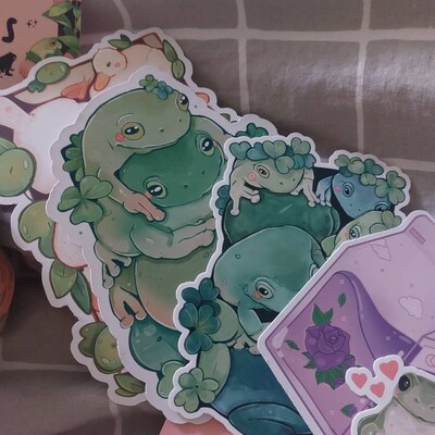 Frog Stack Big Frog Sticker Durable Sticker Laptop Sticker Vinyl Toad ...