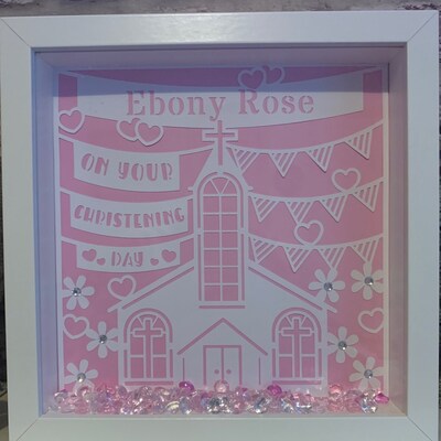 Christening Paper Cut Design. Svg / Dxf / Eps / Png Files and - Etsy UK