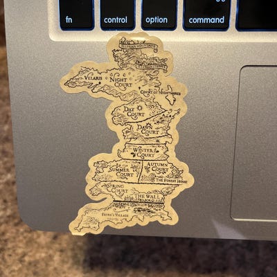 ACOTAR Merch Prythian Map Sarah J Maas Velaris Poster Booktok Feyre ...