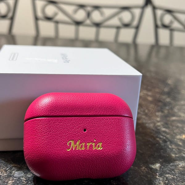 Monogram Red AirPod Pro Case 2 Personalized Gift for Wife Mother Day ...