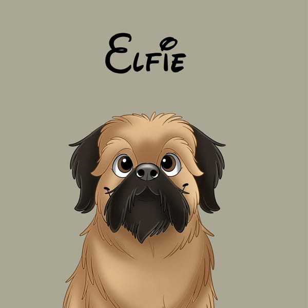 Custom Disney-cartoon Pet Portrait | Personalized Portraits | Gifts for ...