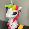 Papercraft 3D Unicorn on Clouds & Rainbow PDF,SVG Template for DIY ...