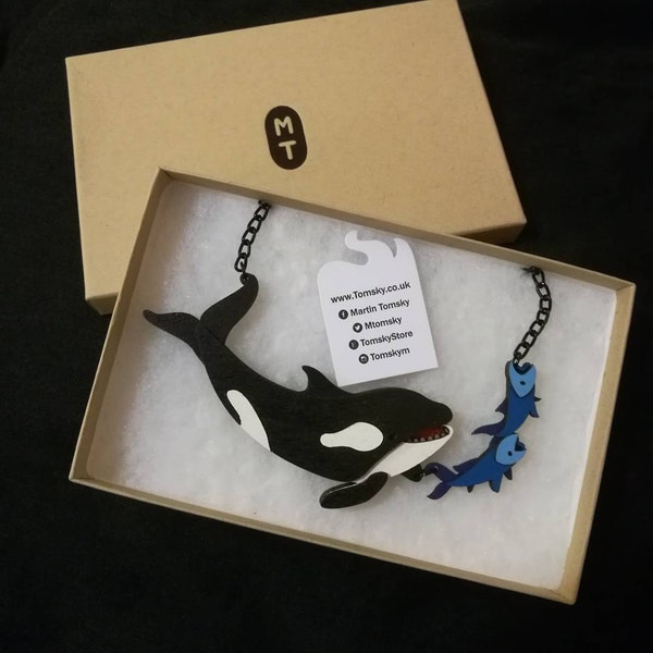 Orca Whale Hunting Necklace - Ocean Collection - Etsy