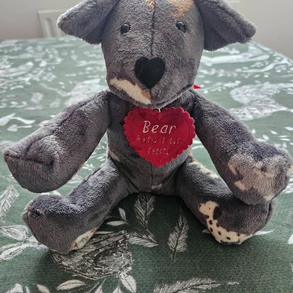 Dog Memory Pillow, Personalised Patchwork Pillow, Loved Ones, Pets ...