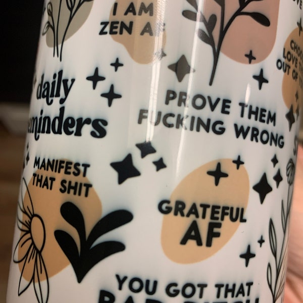 Daily Reminder Coffee Mug Positive Affirmations Mug 15oz Mug Giftful ...