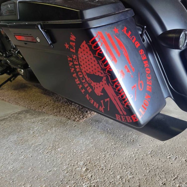 1776 Skull Vinyl Decal | Tyranny Rebellion 2nd Amendment - Etsy