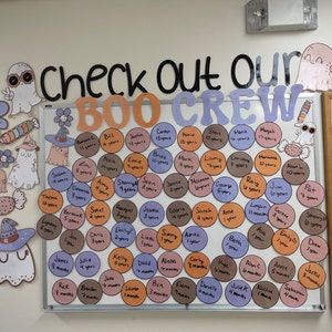 Retro Fall Bulletin Board DIY Classroom Bulletin Board Door - Etsy