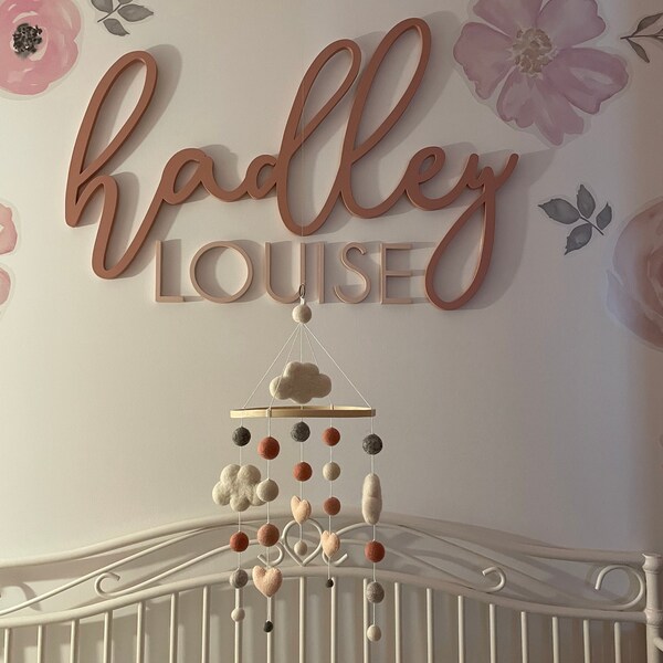 Baby Girl Mobile/ Baby Mobile/ Nursery Mobile/ Handmade Mobile/baby ...