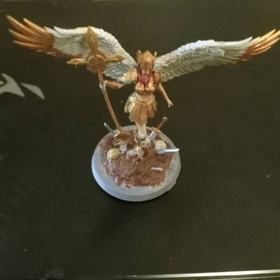 Female Valkyrie Angel Celestial Paladin of Vengeance 28mm, 32mm, 75mm ...