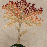 Autumn Silver Birch Tree Embroidery Pattern Kit DIY PDF Download Craft ...