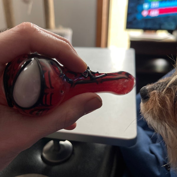 Glow in the Dark Eyes Spider Inspired Glass Pipe - Etsy