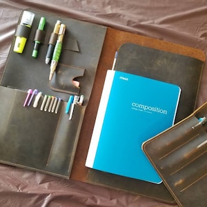 Leather Legal Pad Portfolio / Personalized Leather Legal Size Legal Pad ...