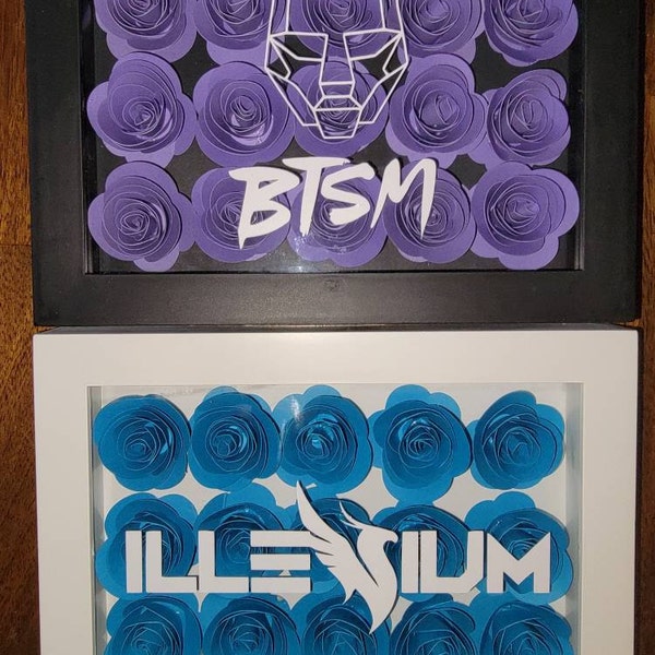 Angel Wing/rose Shadow Box With Lights - Etsy