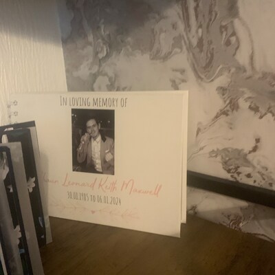 Personalised Funeral Memorial Donations Collection Card Post Box - Etsy