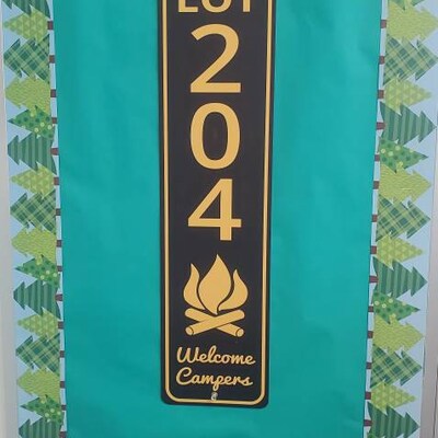 Campsite Welcome Sign, Camping Welcome Sign, Camper Number Sign, Camp ...