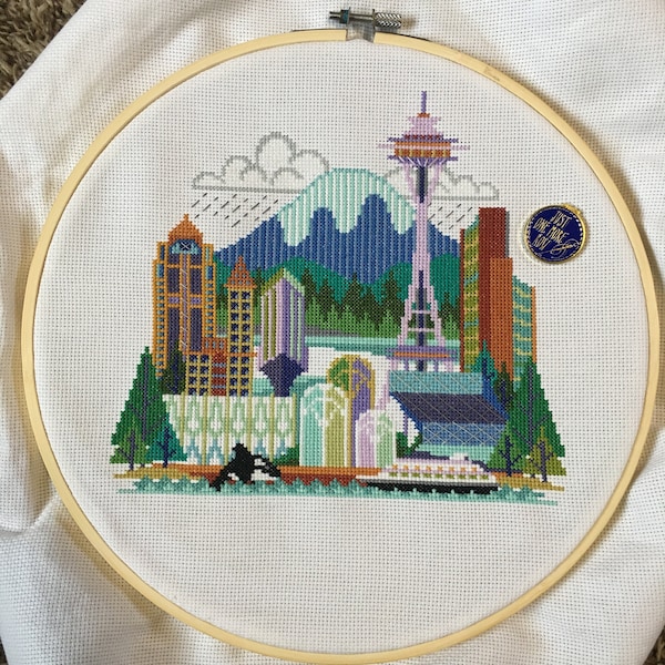 Pretty Little Seattle - Satsuma Street Modern Cross Stitch Pattern PDF ...