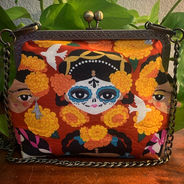Frida La Catrina Alexander Henry Fabric Frida Flowers Mexican Yard or ...